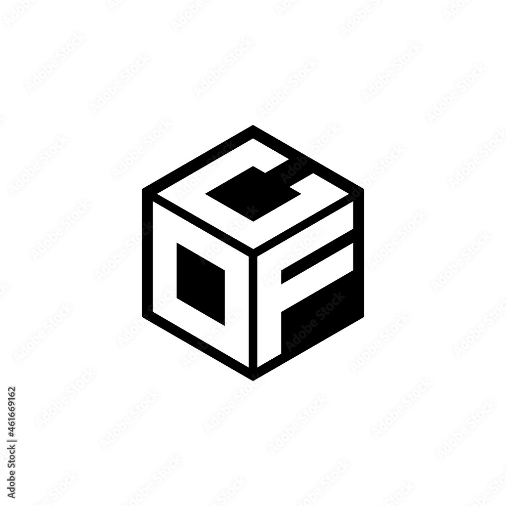 DFC letter logo design with white background in illustrator, vector ...