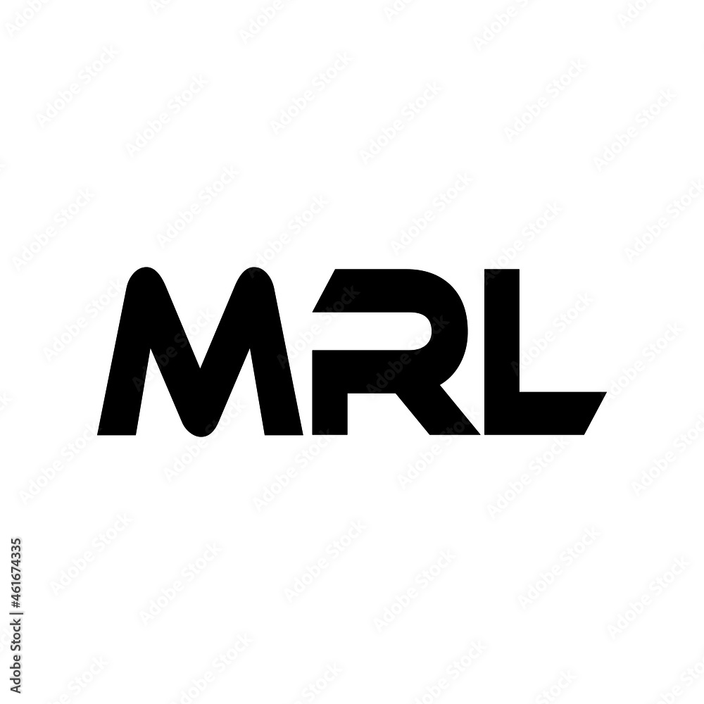 MRL letter logo design with white background in illustrator, vector ...