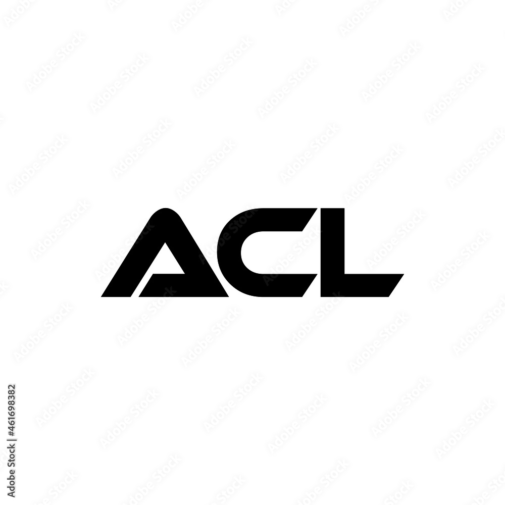 ACL letter logo design with white background in illustrator, vector ...