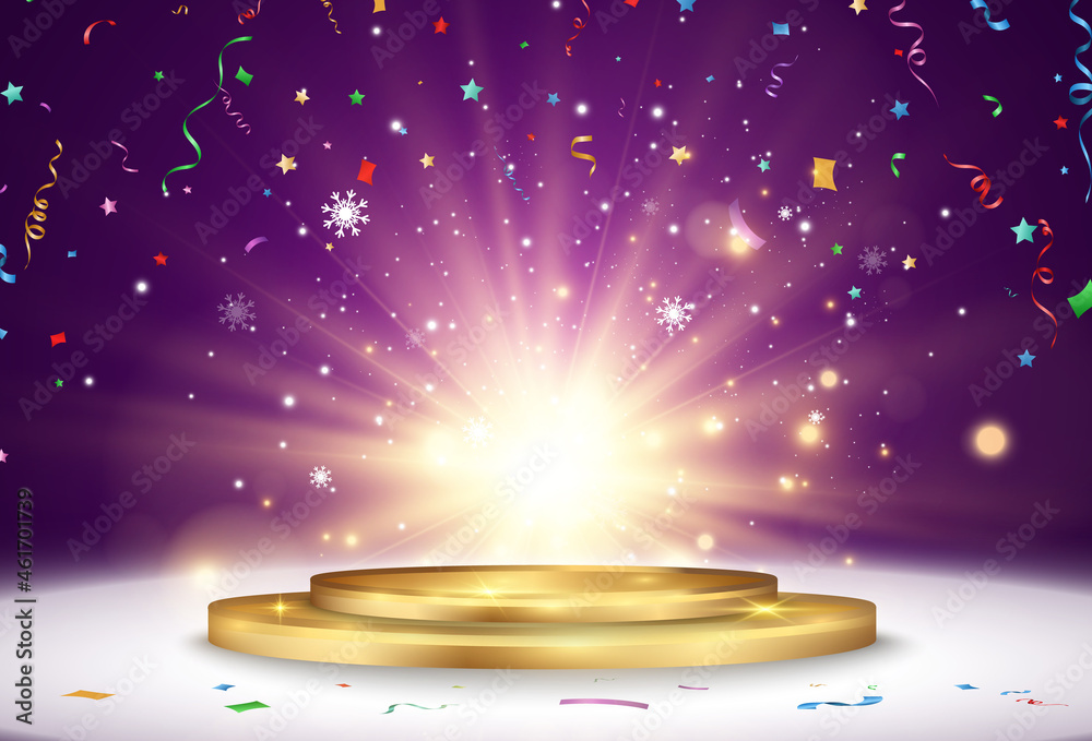 Vector illustration for award winners. Pedestal or platform for ...