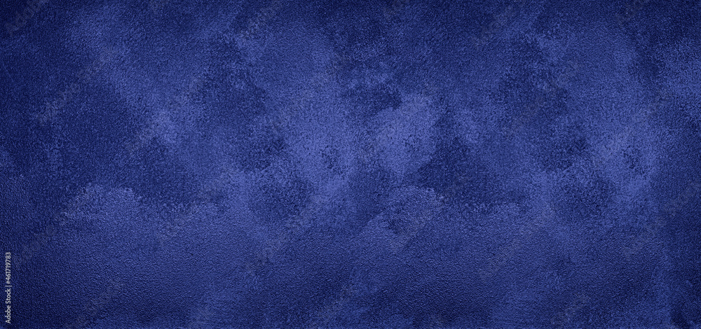 Dark blue plaster texture. Textured wall wide navy color backdrop ...