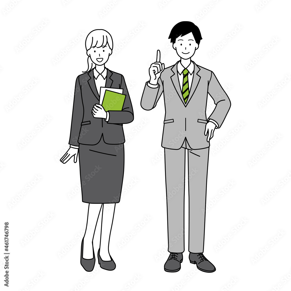 Illustrations of job hunting and full-body drawings of men and women ...