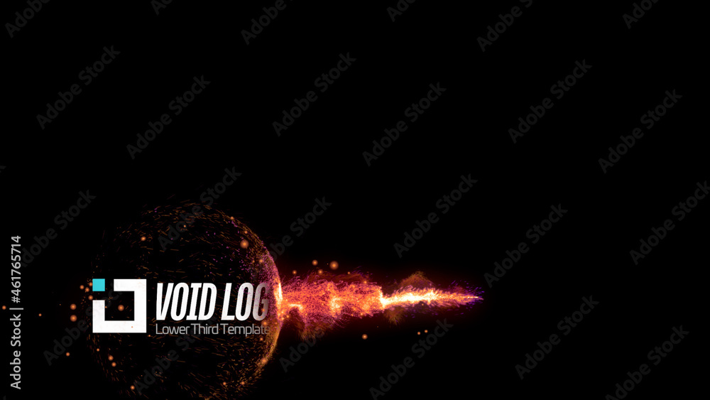 Void Particles Logo Lower Third Stock Template | Adobe Stock