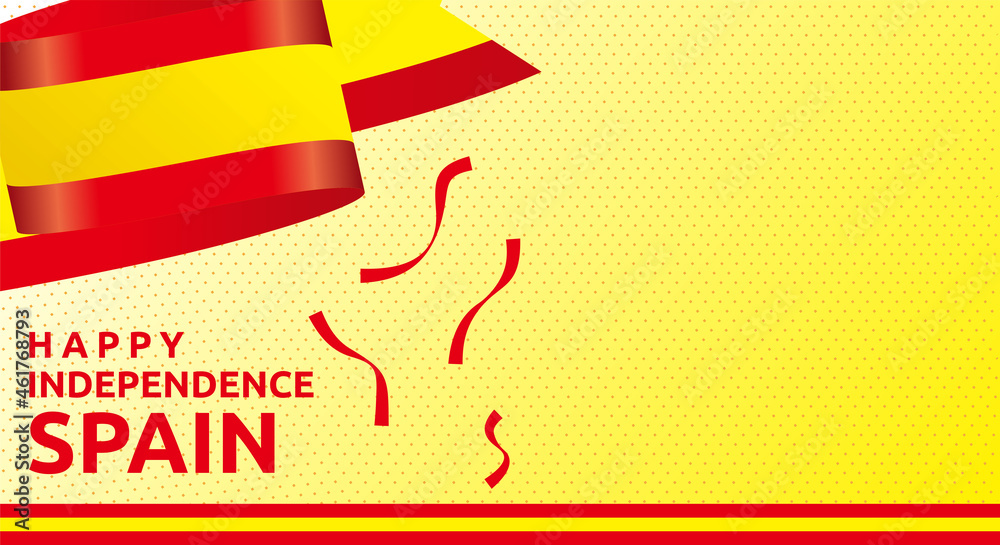 vector spain flag background, spanish independence day Stock Vector ...