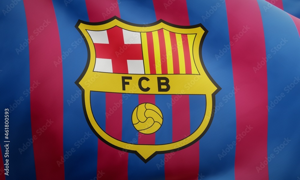 Fc Barcelona Logo 3d