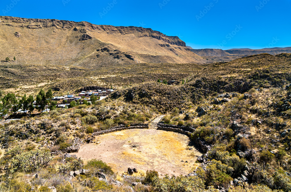 Pre-Incan ruins at Chivay in Peru Stock Photo | Adobe Stock