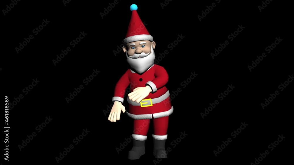 Christmas Santa Claus Dancing. Santa Claus Christmas 3D animation. Santa dancing. Christmas ...