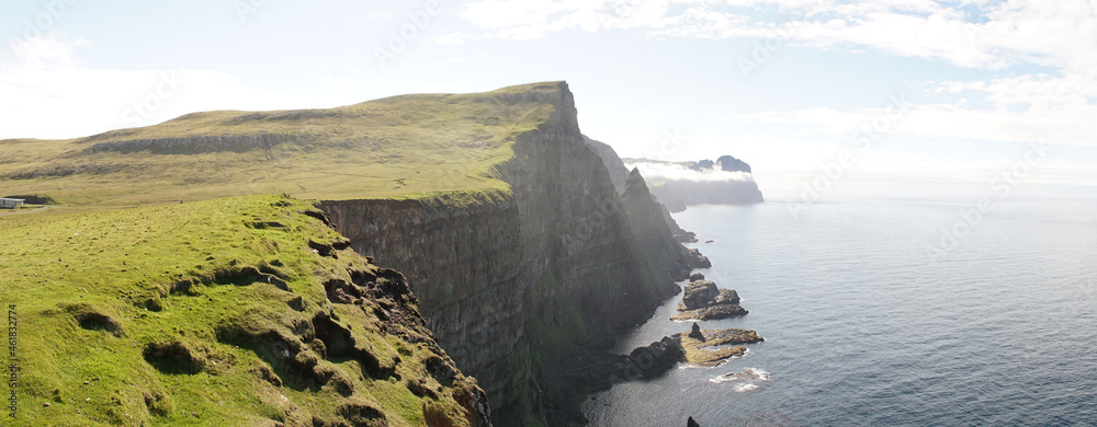 Beinisvørð cliff on Suðuroy Island in the Faroe Islands of Denmark ...