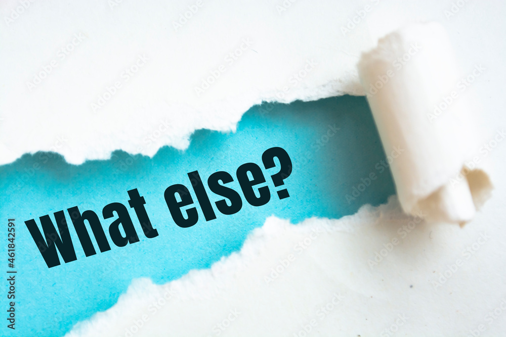 What else word written under torn paper concept. Stock Photo | Adobe Stock