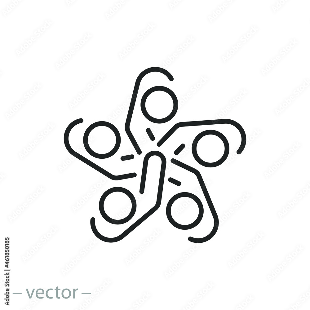join team icon, corporate teamwork, business partnership, professional ...