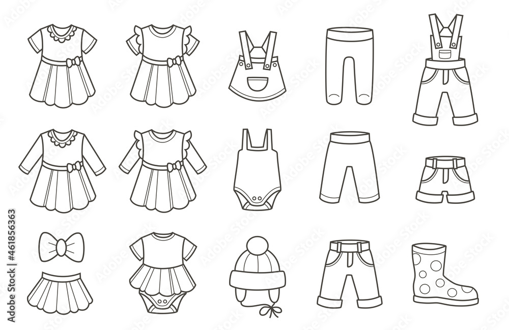 Boys And Girls Clothes Clipart