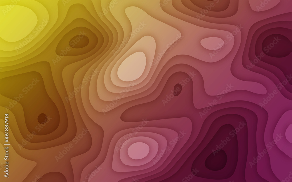 multi-layer colorful realistic papercut background. vector illustration ...