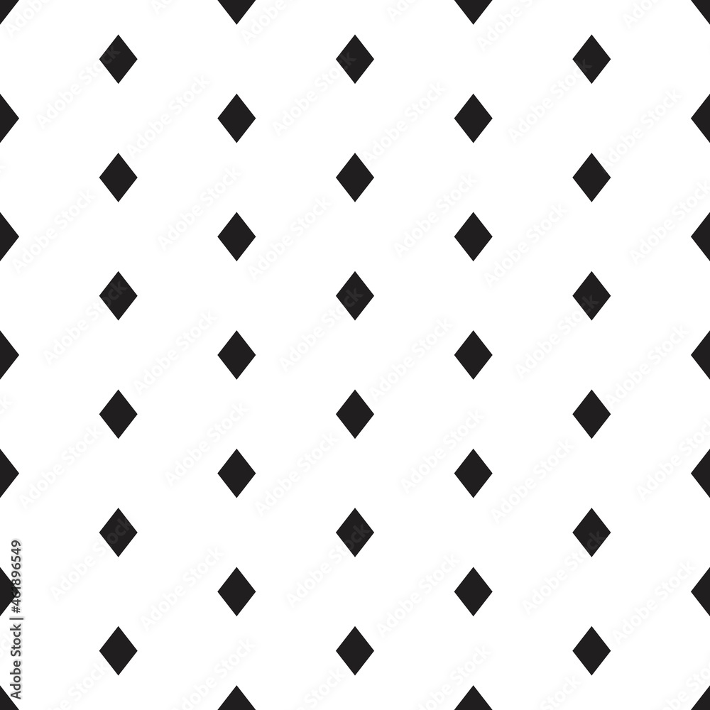 Rhombus shape pattern vector seamless doodle black and white abstract ...