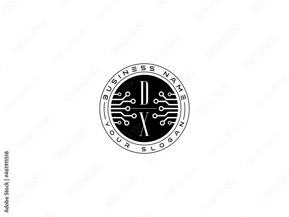 letter DX technology logo, Letter dx Pixel technology logo icon vector ...