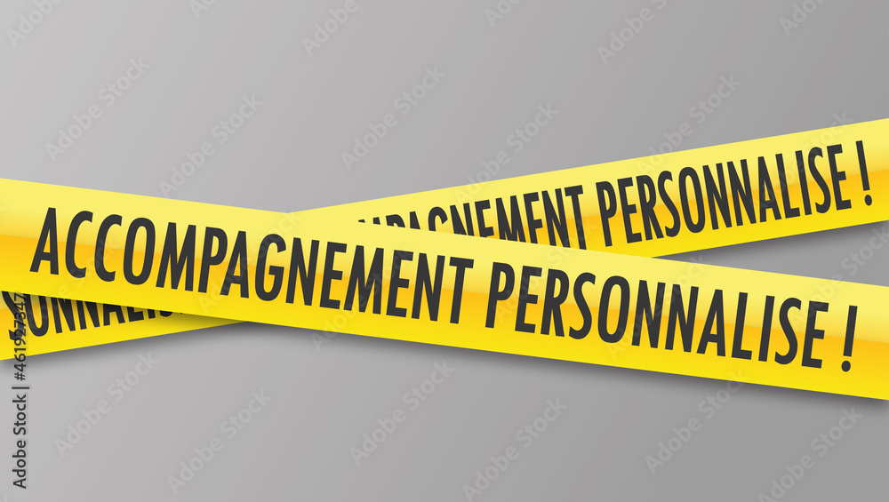 Logo accompagnement personnalisé. Stock Vector | Adobe Stock