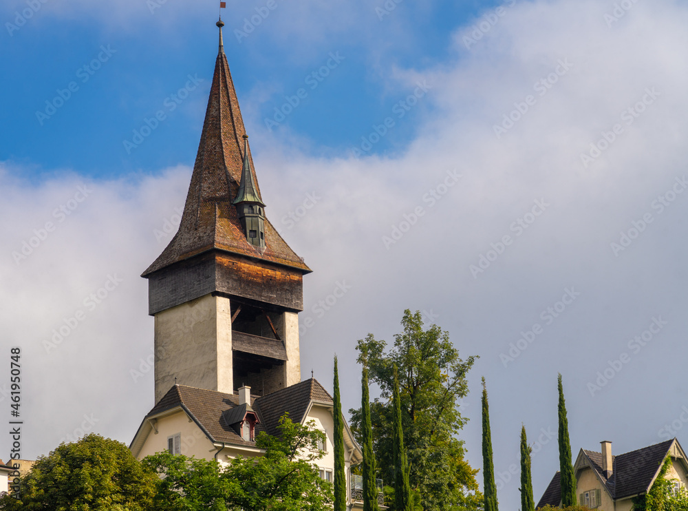 The Luegisland (look toward the land) Tower, the oldest of the nine ...