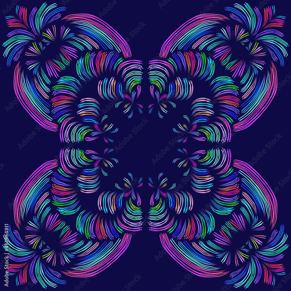 Simulate hand satin stitch, pattern abstract background Stock ...