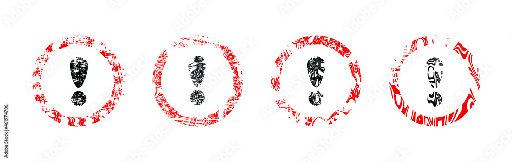 exclamation mark sign Stock Vector | Adobe Stock