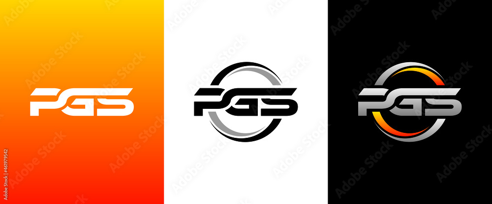 PGS Letter Initial Logo Design Template Vector Illustration Stock ...