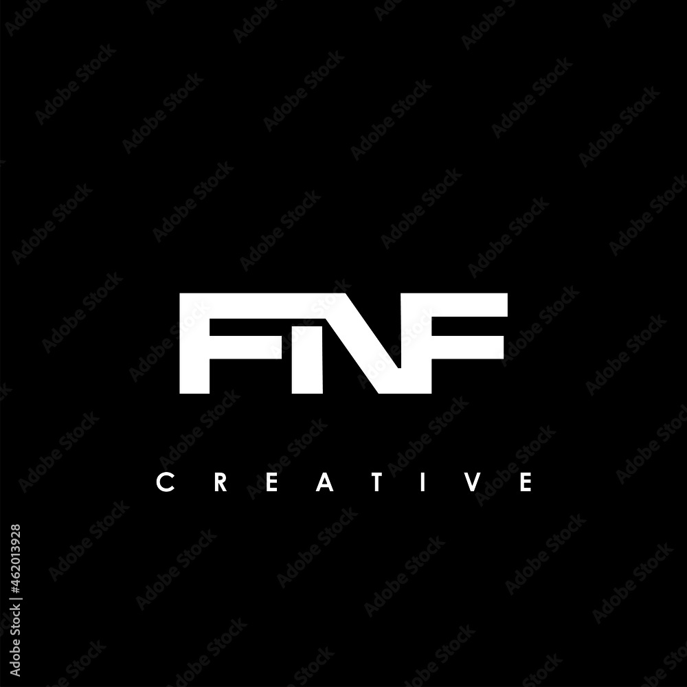 FNF Letter Initial Logo Design Template Vector Illustration Stock ...