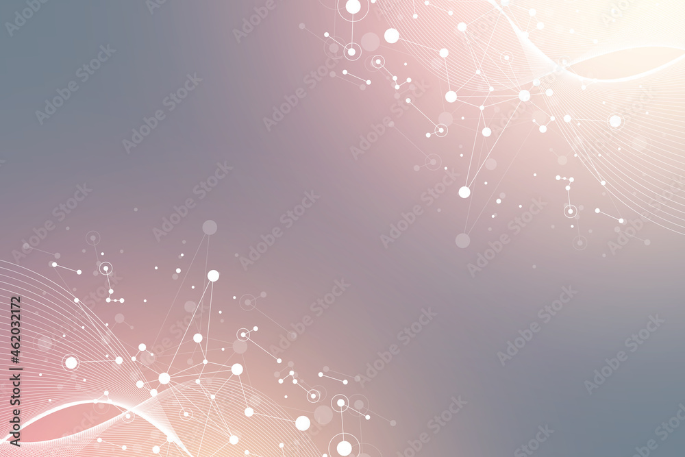 Big data visualization. Geometric abstract background visual ...