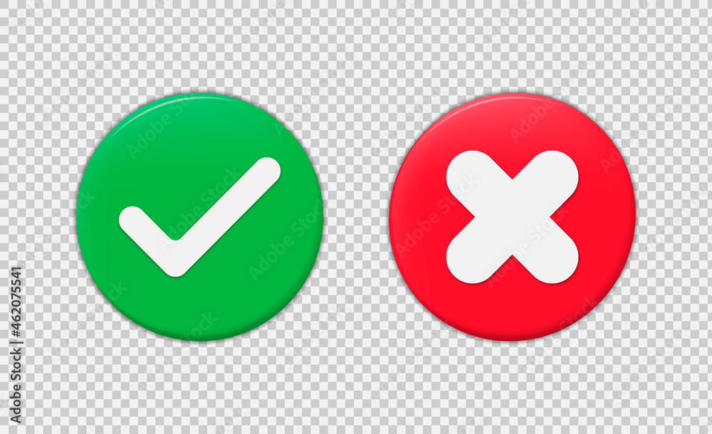 Realistic check mark sign.Vector illustration isolated on white ...