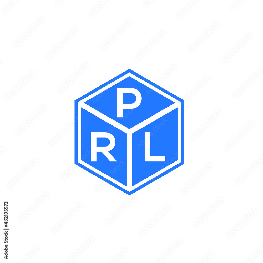 PRL letter logo design on white background. PRL creative initials ...