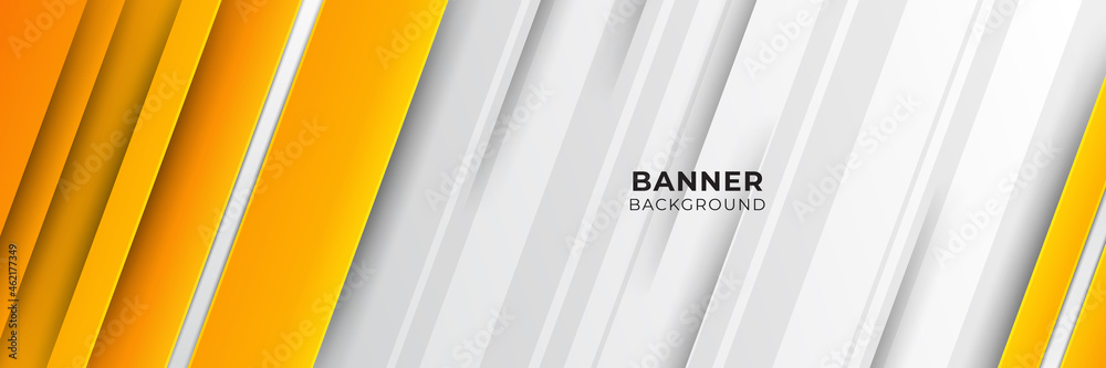 Modern gradient orange and yellow abstract banner background design ...