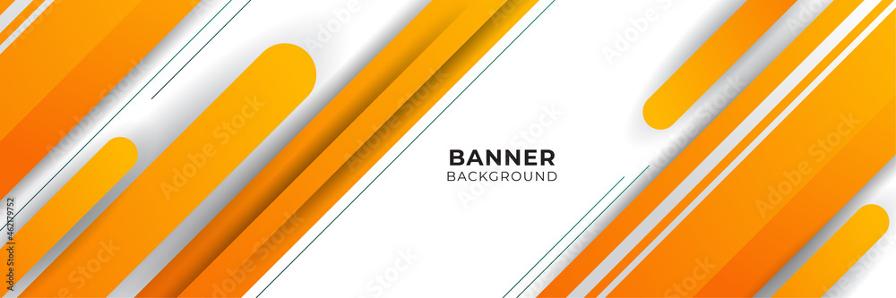 Modern gradient orange and yellow abstract banner background design ...