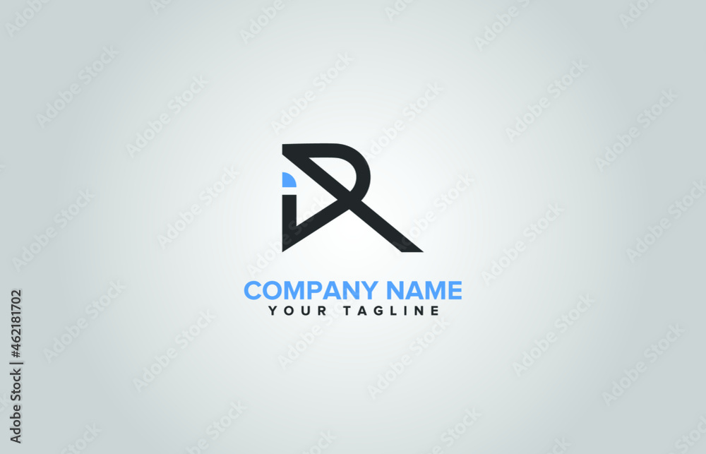 letter iR vector logo design, Ri vector logo for real estate business ...
