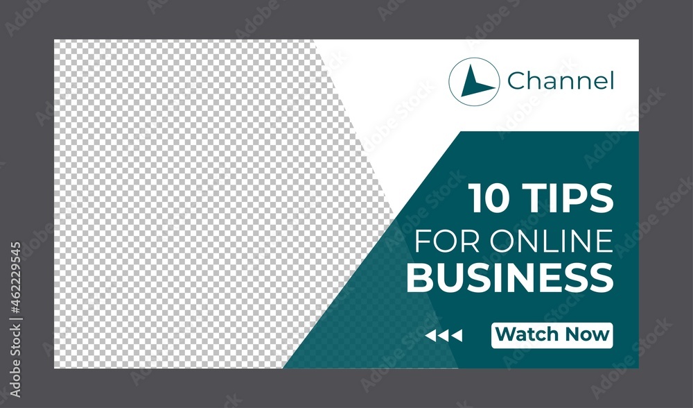 Editable Creative Youtube thumbnail corporate social media web banner ...