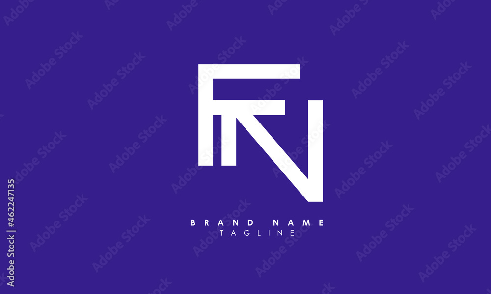 Vetor de Alphabet letters Initials Monogram logo FN, NF, F and N do ...