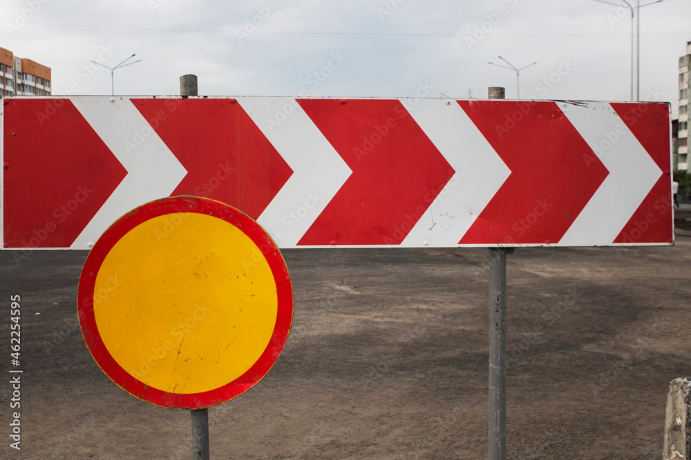 Foto de No Vehicles (prohibitory signs). Warning signs of traffic. Sign ...