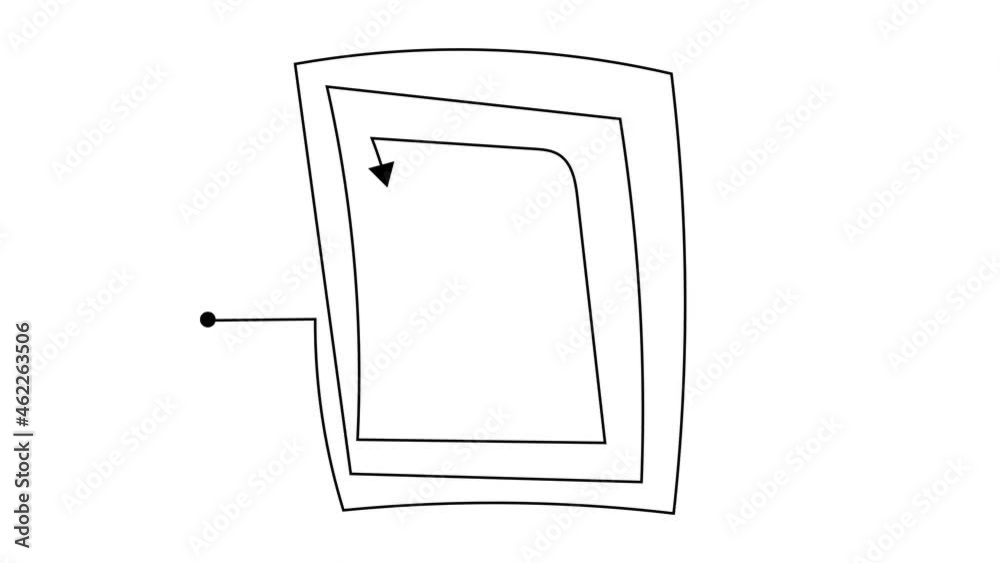 Hand drawn tangle scrawl sketch or black line like finding a solution ...