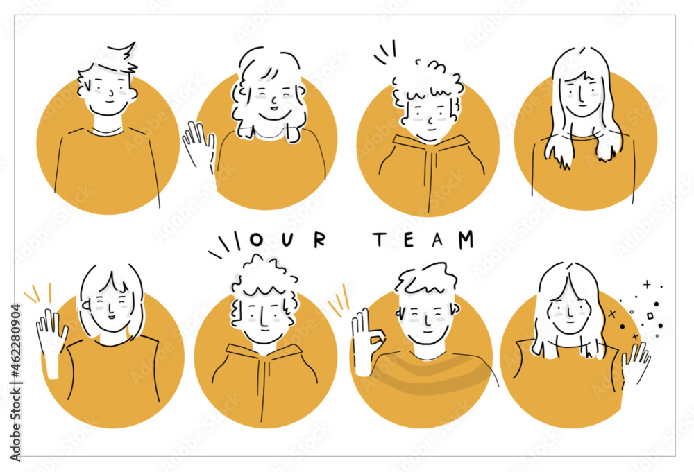 People avatar big bundle set. Businessmen and businesswomen face icons ...