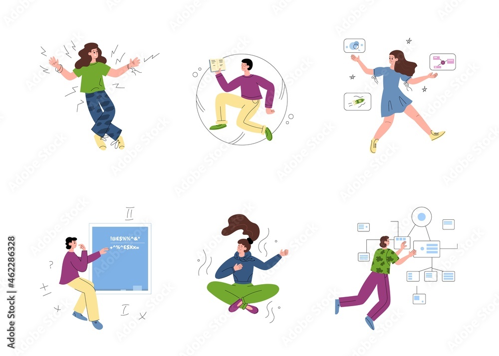 MBTI person types vector set, psychology concept Stock Vector | Adobe Stock