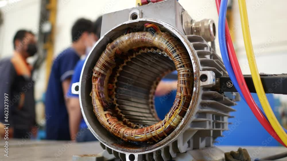 HiPot and Surge Testing to induction motor in maintenance work shop in ...