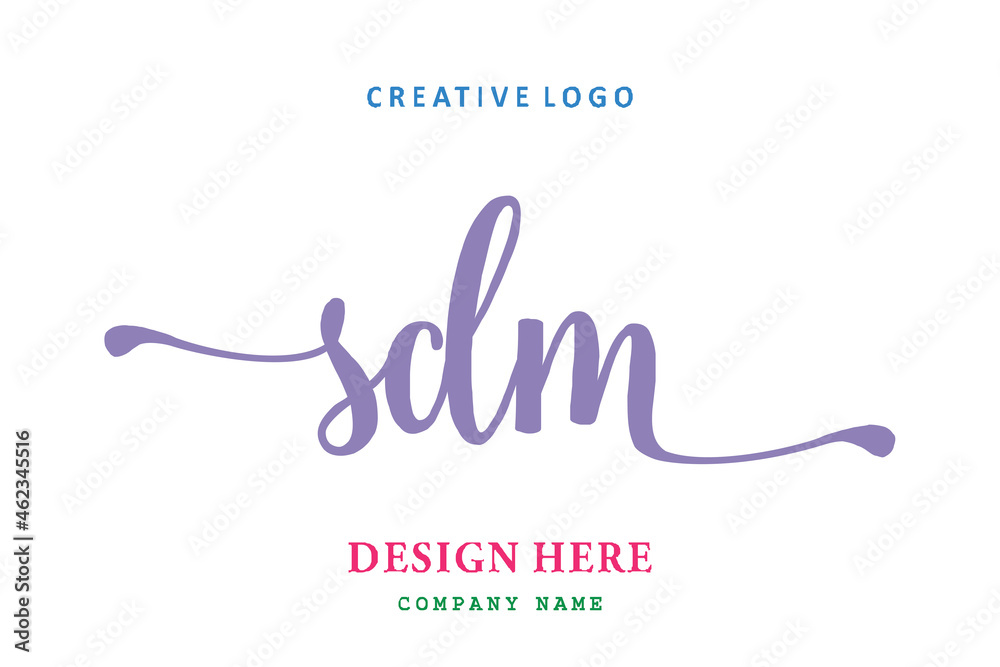 SDM lettering logo is simple, easy to understand and authoritative ...