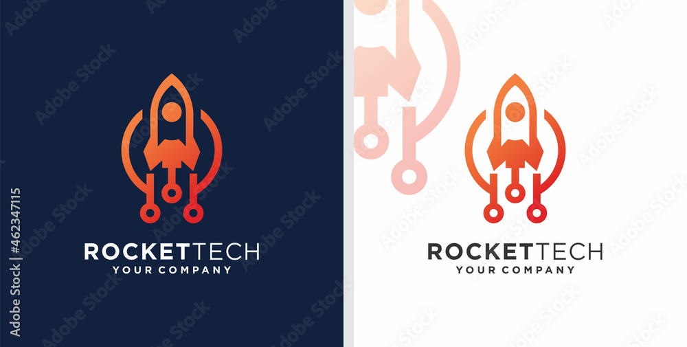 Rocket tech logo symbol vector icon illustration graphic design, logo ...