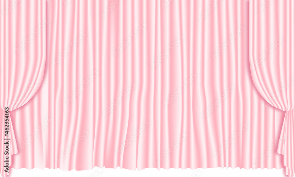 pink curtain background Stock Vector | Adobe Stock