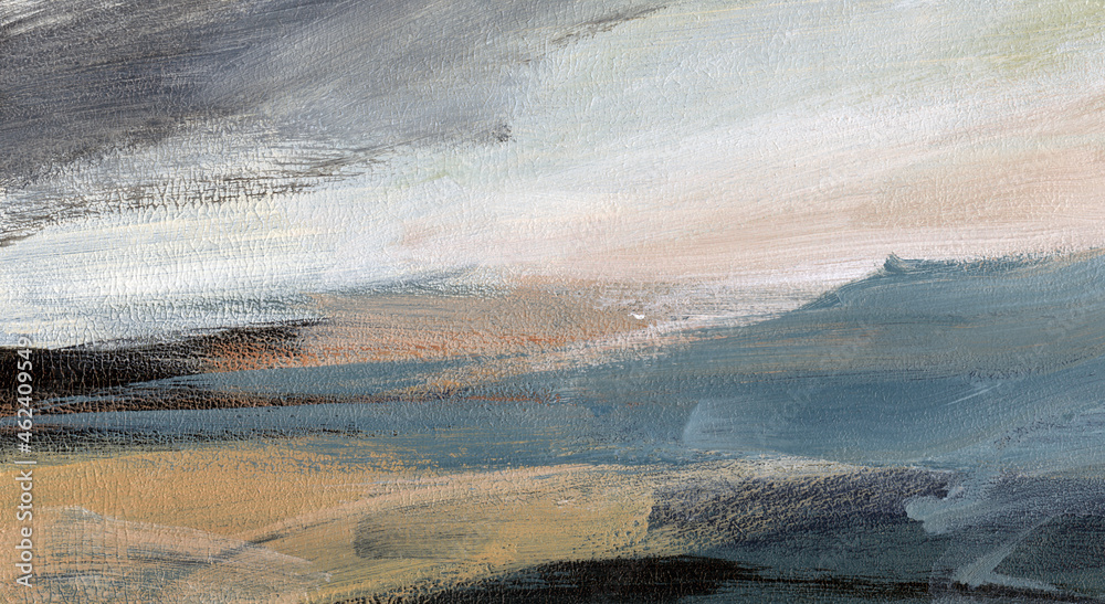 Abstract landscape. Versatile artistic image for creative design ...