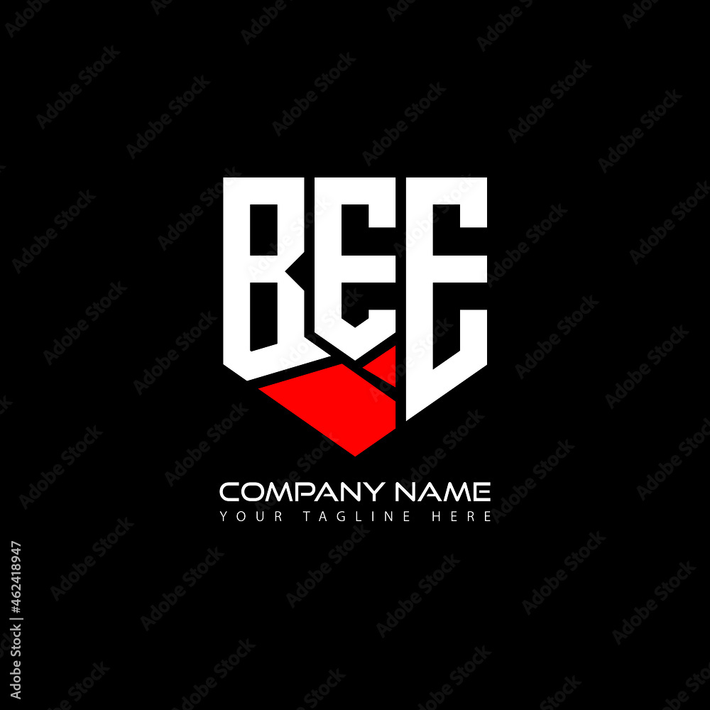 BEE letter logo design on white background.BEE creative initials letter ...
