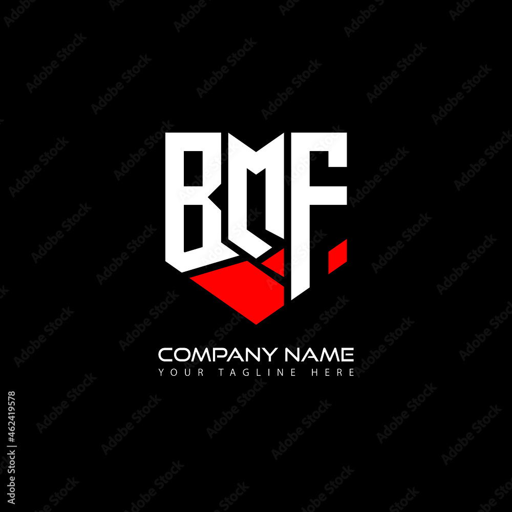 BMF letter logo design on white background.BMF creative initials letter ...