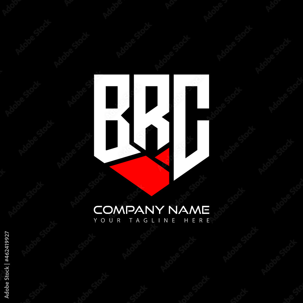 BRC letter logo design on white background.BRC creative initials letter ...