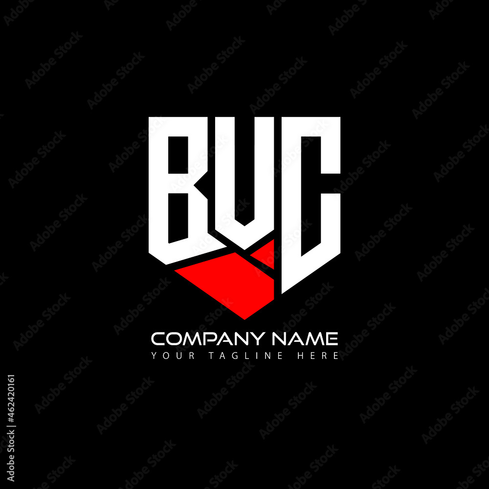 Vecteur Stock BUC letter logo design on white background.BUC creative ...