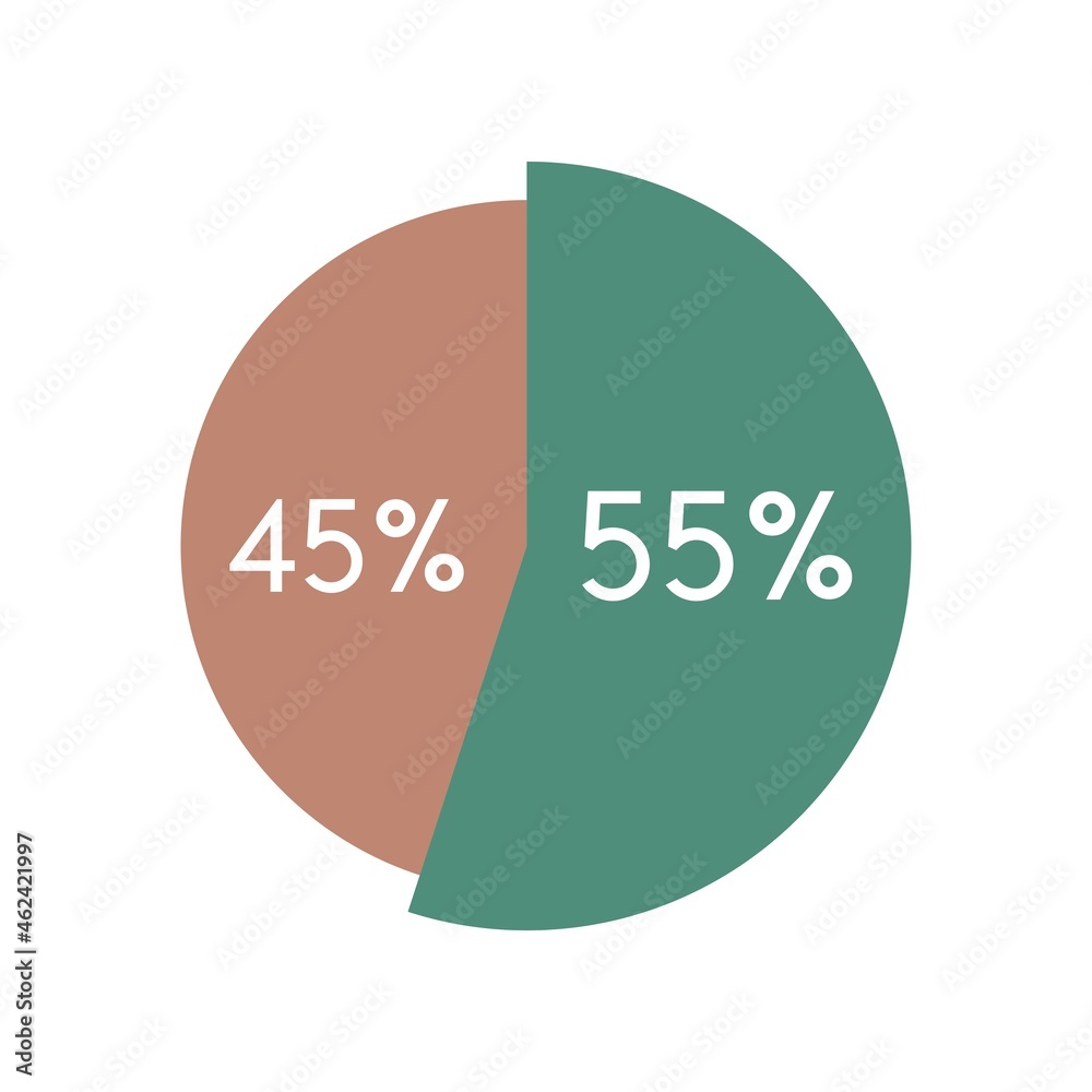 colorful pie chart,circle percentage diagram infographic vector ...