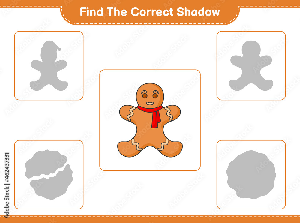 Find the correct shadow. Find and match the correct shadow of ...