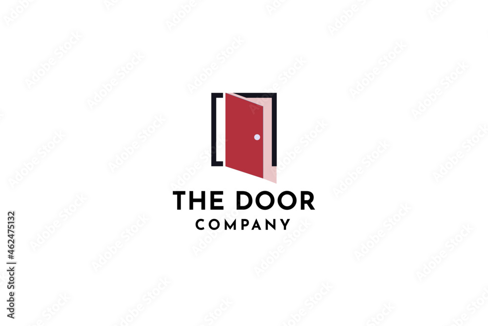 Door logo design vector inspiration. Stock Vector | Adobe Stock