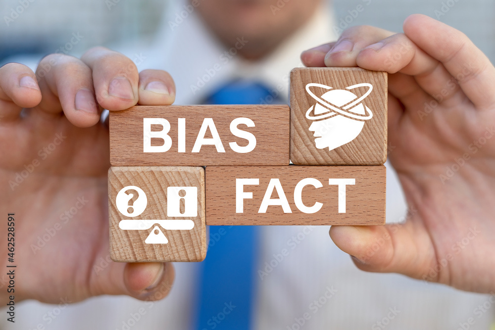 Concept of biases and facts. Prejudice Bias Discrimination Diversity ...
