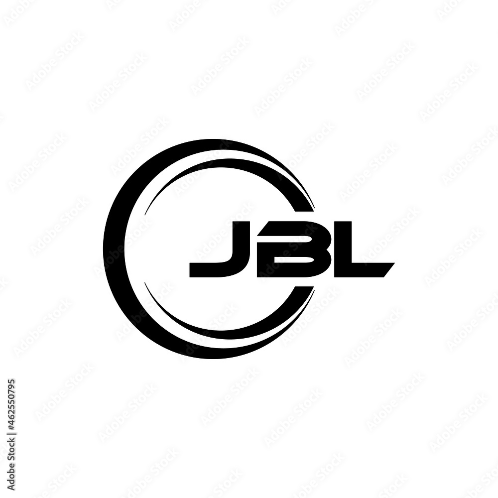 JBL letter logo design with white background in illustrator, vector ...